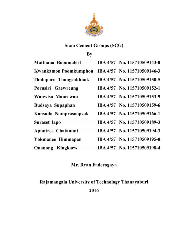 SCG Research Project | PDF