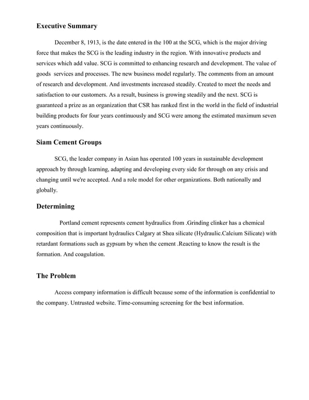 SCG Research Project | PDF