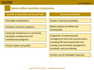 A CSR Presentation | PPTX