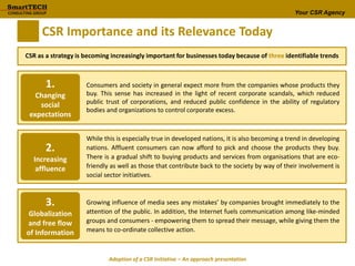 A CSR Presentation | PPTX