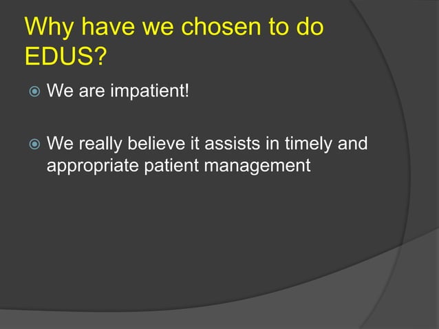 SCGH ED ultrasound service 2016.1 | PPT