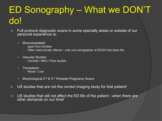 SCGH ED ultrasound service 2016.1 | PPT