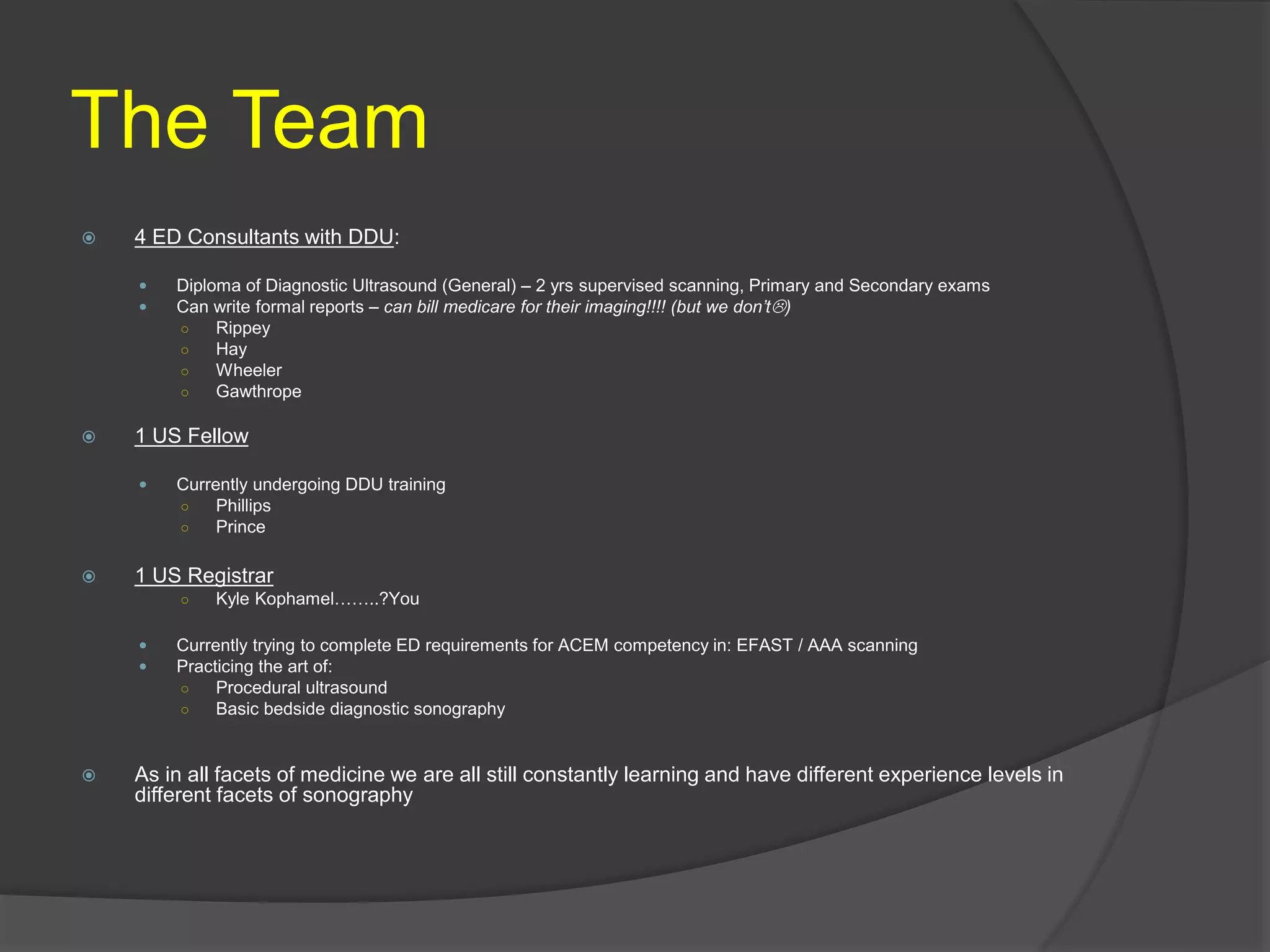 SCGH ED ultrasound service | PPTX