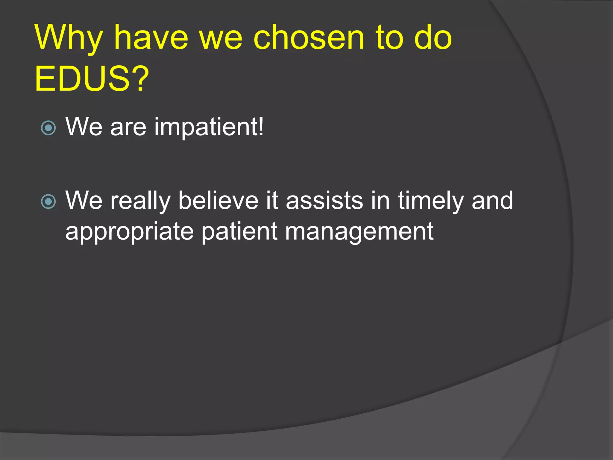 SCGH ED ultrasound service | PPTX