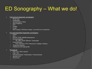 SCGH ED ultrasound service | PPTX