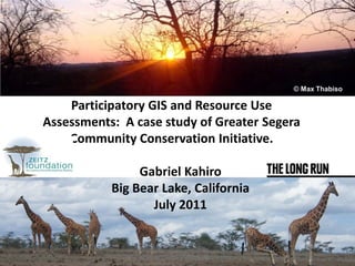 SCGIS_presentation_2011 | PDF | Geography | Science