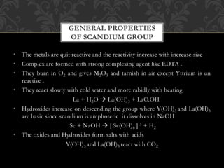 Scandium group | PPTX