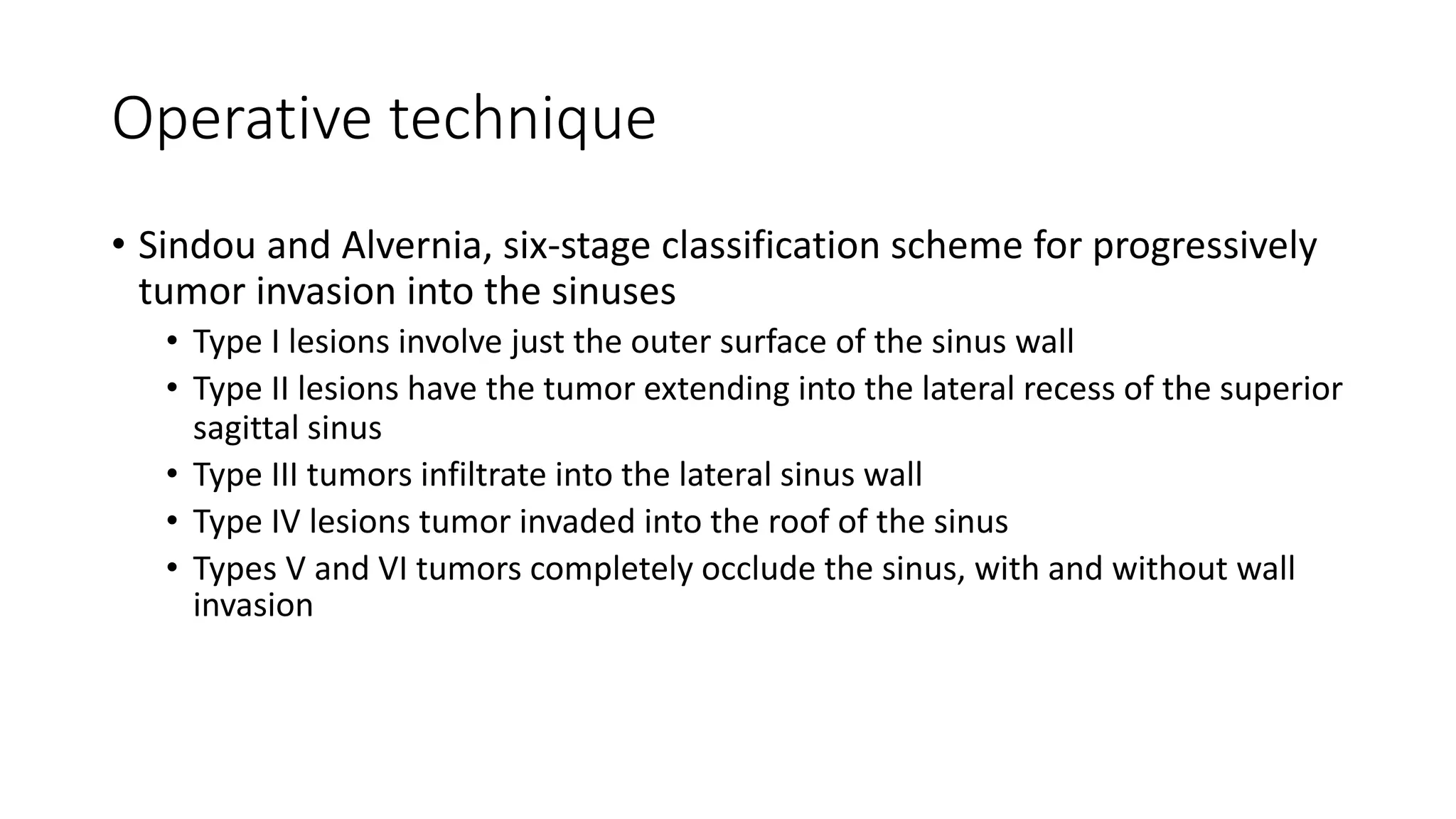Sch 33 surgical approach to falcine meningioma | PPTX