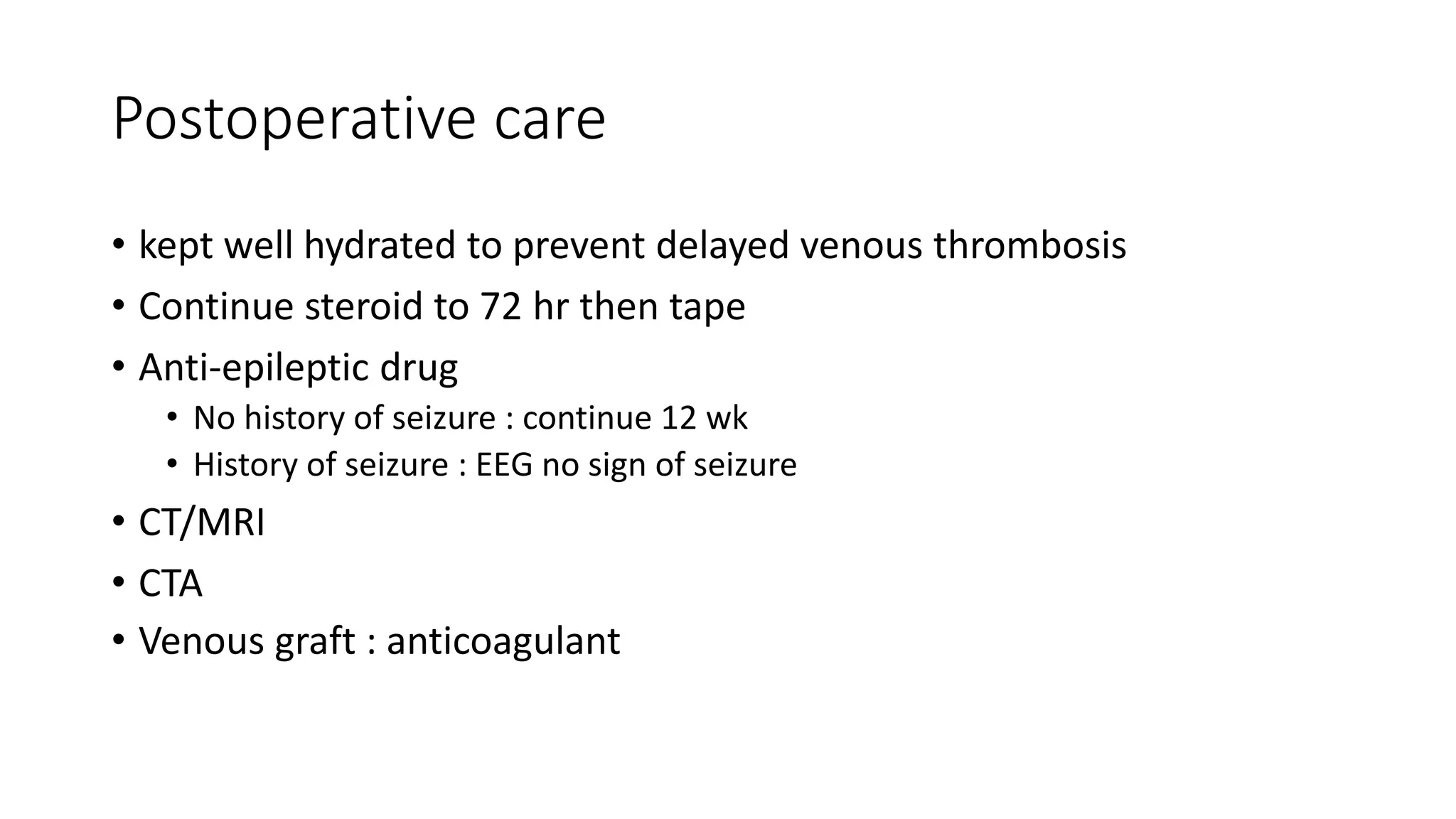 Sch 33 surgical approach to falcine meningioma | PPTX