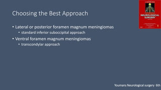 Sch 43 surgical management of tumors of the foramen magnum | PPTX ...