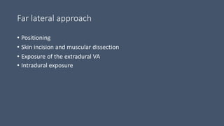 Sch 43 surgical management of tumors of the foramen magnum | PPTX ...