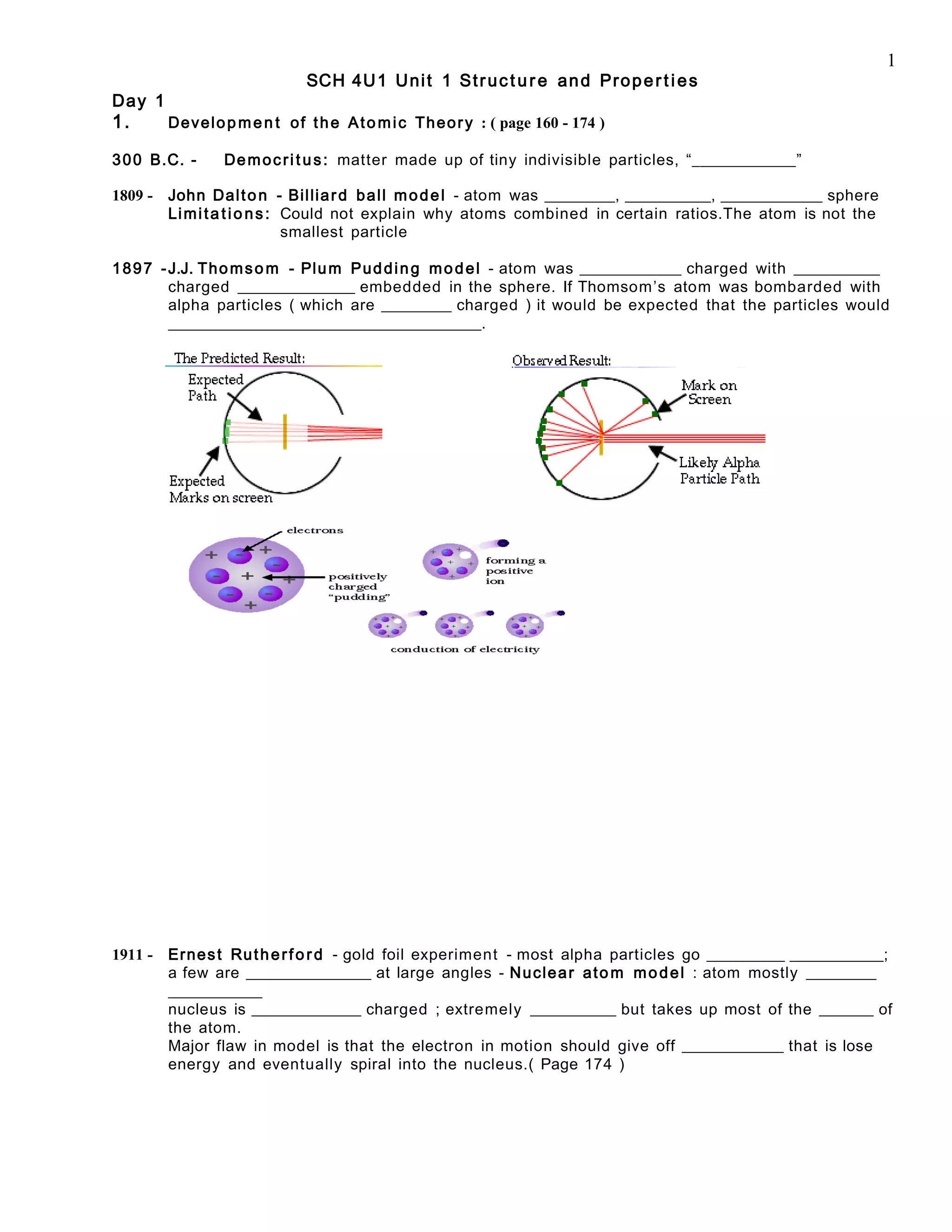 Sch4 u1unit1structureandproperties200911 | PDF