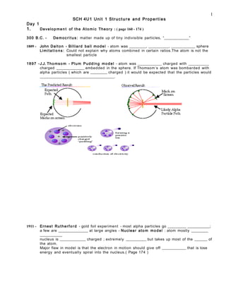 Sch4 u1unit1structureandproperties200911 | PDF