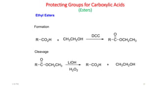Sch 504 protecting_groups_in_organic_synthesis by pradeep kumar .M.SC,APSET,(PH.D) | PDF
