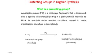 Sch 504 protecting_groups_in_organic_synthesis by pradeep kumar .M.SC ...