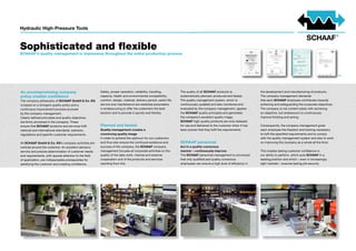 Schaaf corpo brochure with india address | PDF