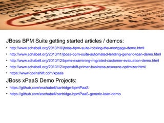 The JBoss Cloud guide to all things xPaaS | PPT
