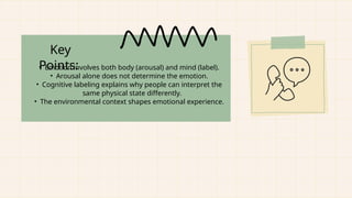 schachter-singer theory of emotion from the chapter emotion and ...