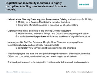 Connected Mobility: The Digitalization Perspective | PPT