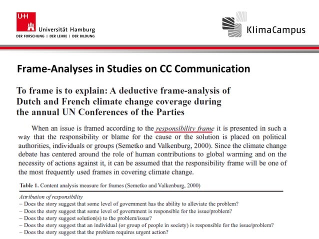 Schaefer framing theory and methods overview and open questions | PPT | Science