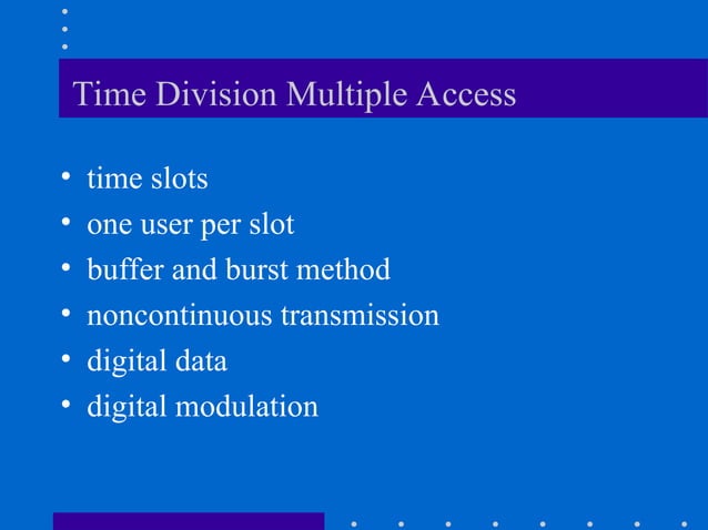 Multiple access techniquesschaeffner.ppt