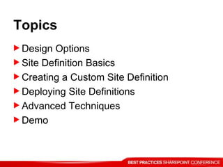 Schaeflein Dev409 Enterprise Branding Using Site Definitions | PPT