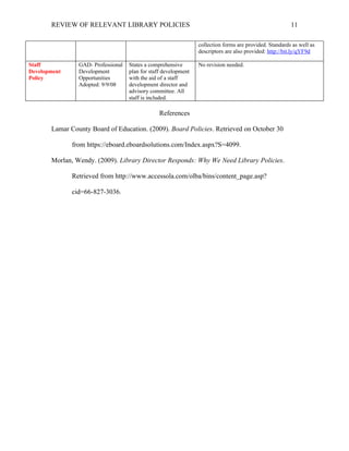 Schaffer a policy review | DOC | Education