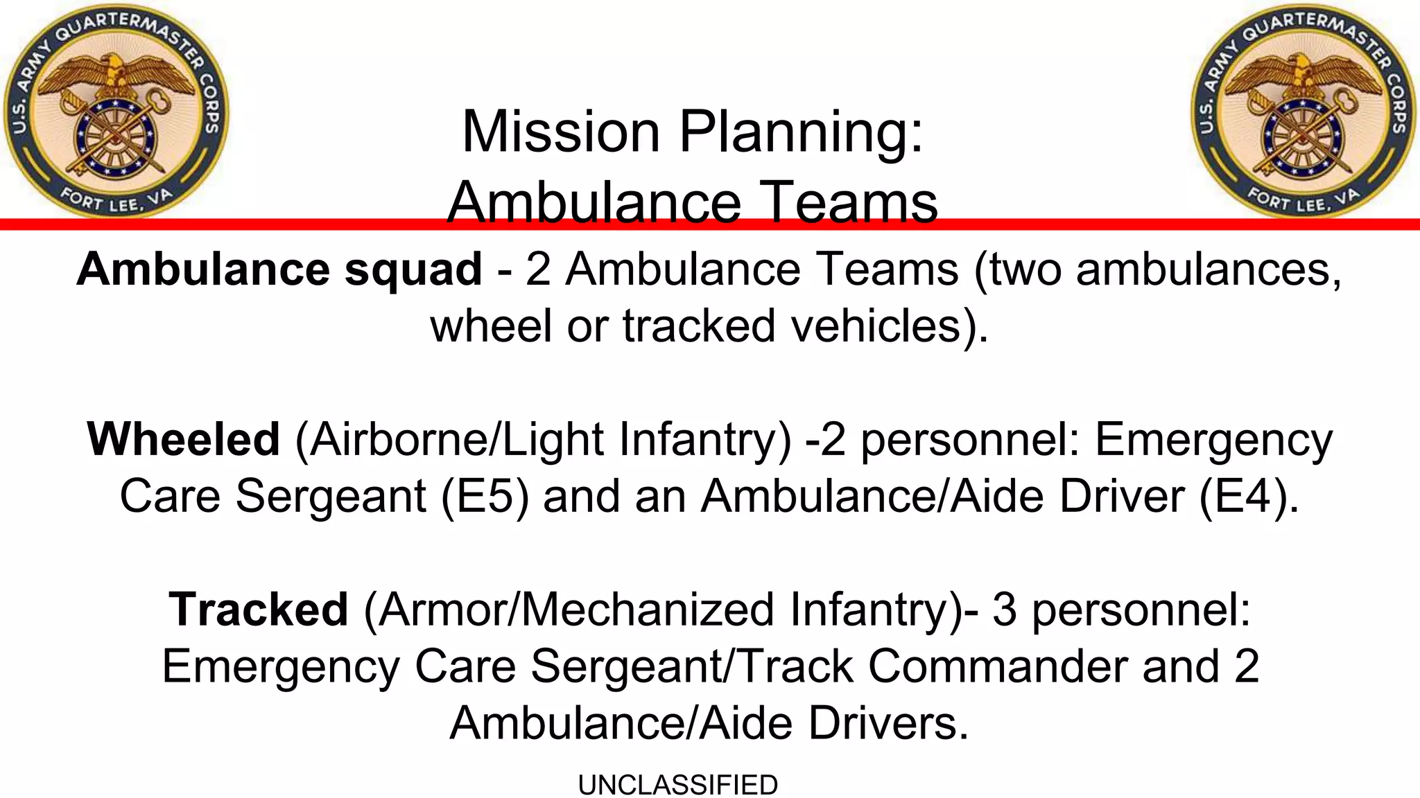 Army Medical Logistics and Operations | PPTX