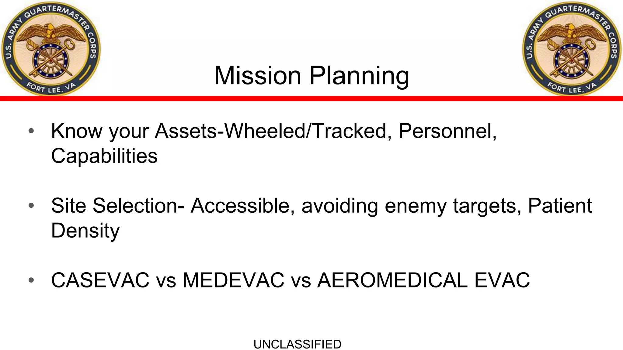 Army Medical Logistics and Operations | PPTX