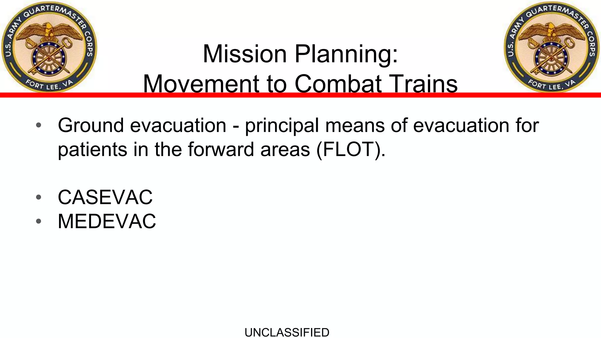 Army Medical Logistics and Operations | PPTX