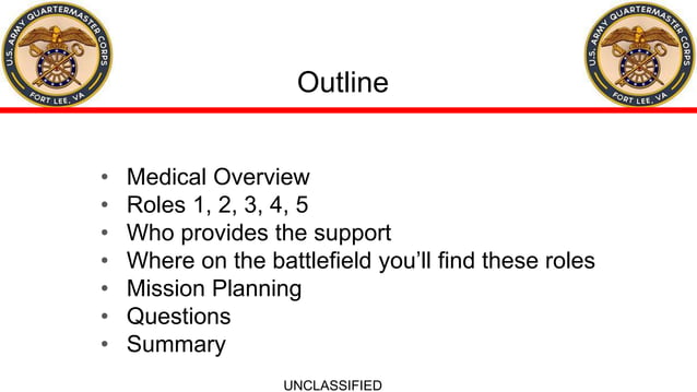 Army Medical Logistics and Operations | PPTX | Healthcare Industry ...