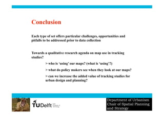 Tracks, Maps and Urban Planning | PPT