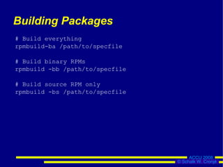Software Packaging with RPM | PDF