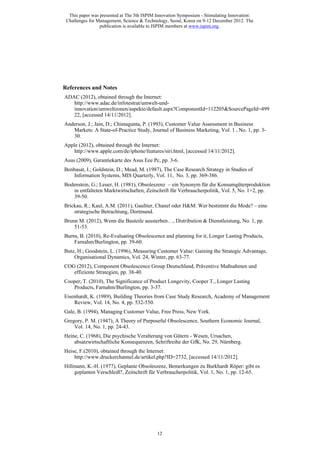 Schallmo etal. clarifying_obsolescencedec2012v04 | PDF | Business ...