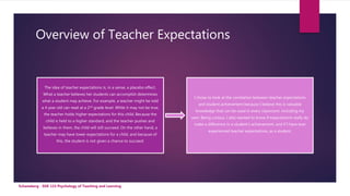 Schanberg b teacher_expectations | PPT