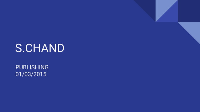 S Chand Publishing | PPT