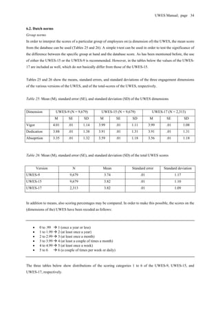 Schaufeli & bakker test manual uwes | PDF