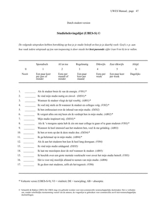 Schaufeli & bakker test manual uwes | PDF