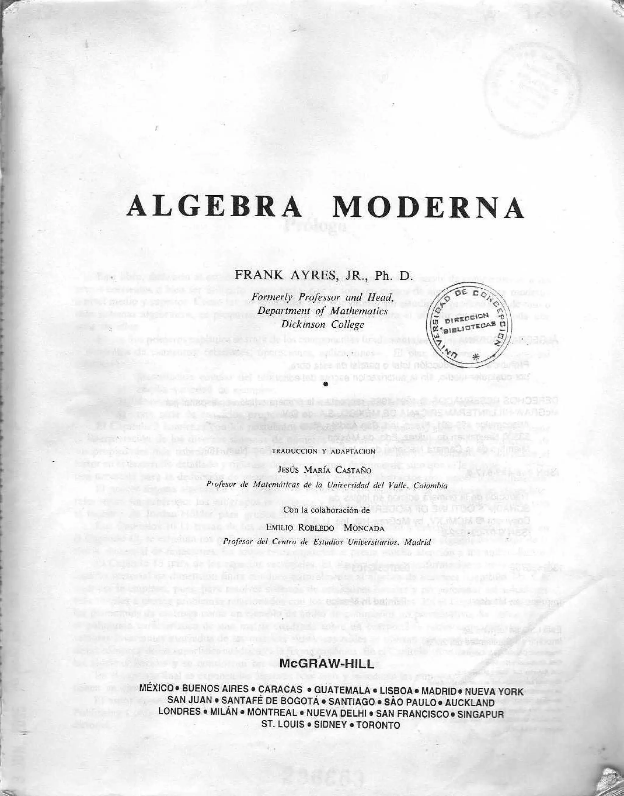 ~$[Schaum frank ayres] algebra moderna | PDF