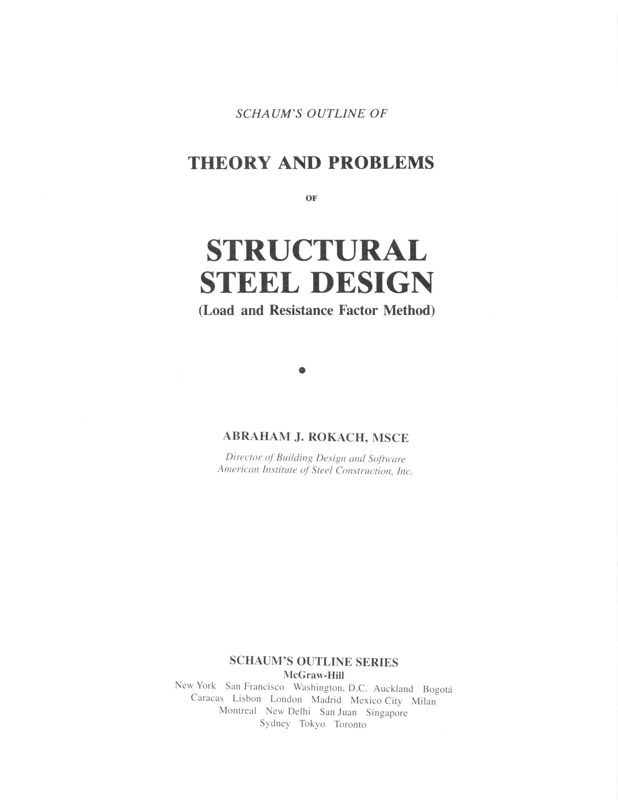 Schaum_s Outline of Structural Steel Design (Load and Resistance Factor Method), by Abraham J ...