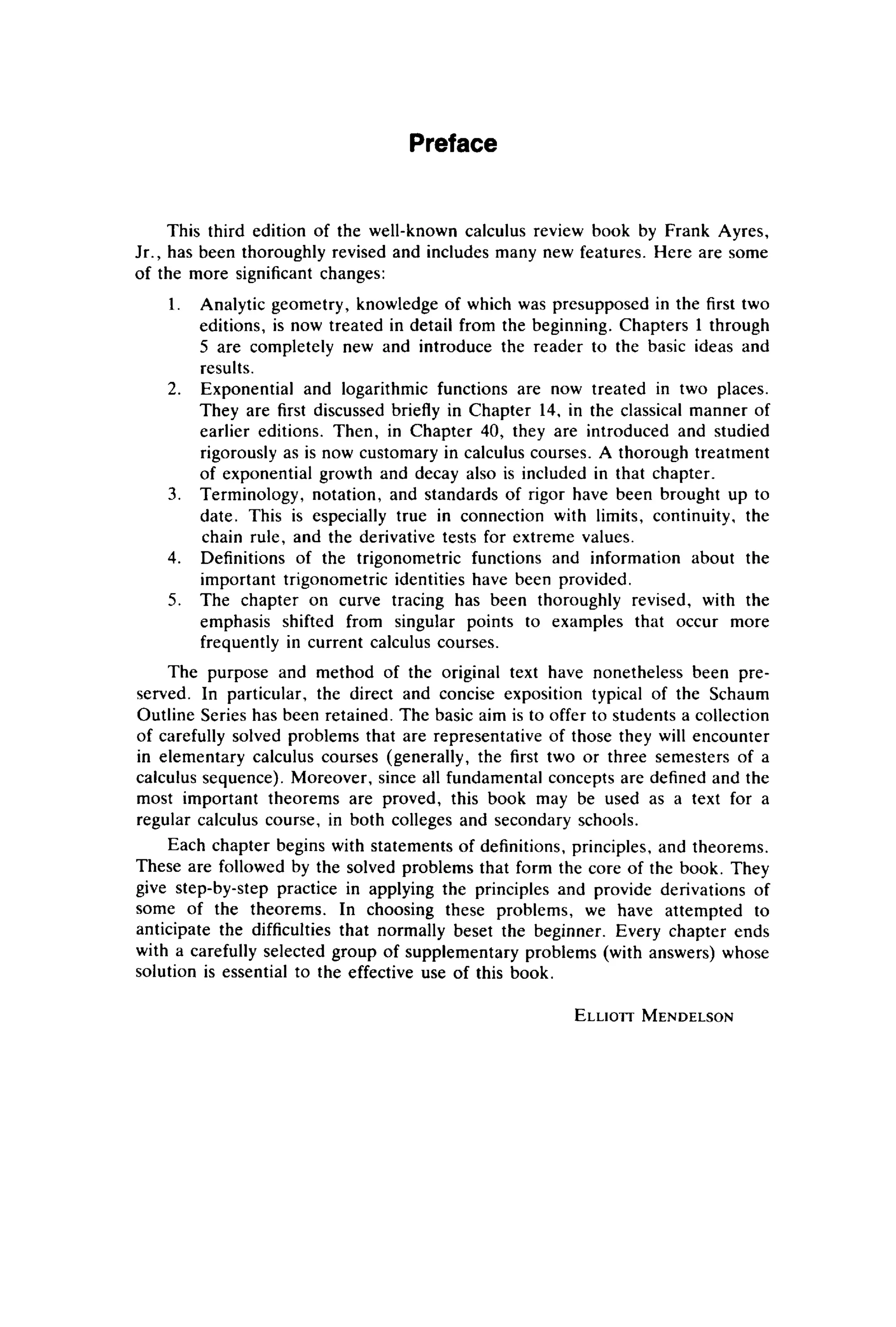 Schaum's Outline of Theory and Problems of Differential and Integral ...
