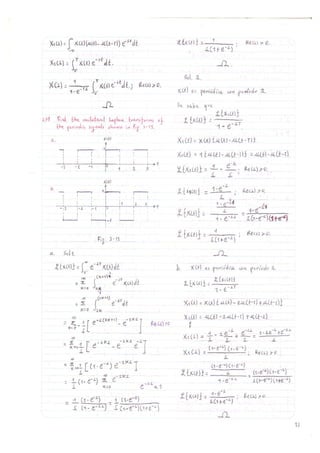 Schaum's Outline of Theory and Problems of Signals & Systems. Solution to the supplementary ...