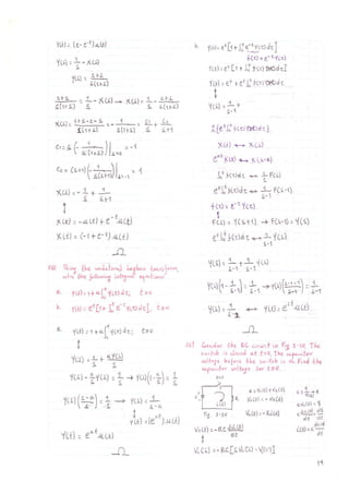 Schaum's Outline of Theory and Problems of Signals & Systems. Solution to the supplementary ...