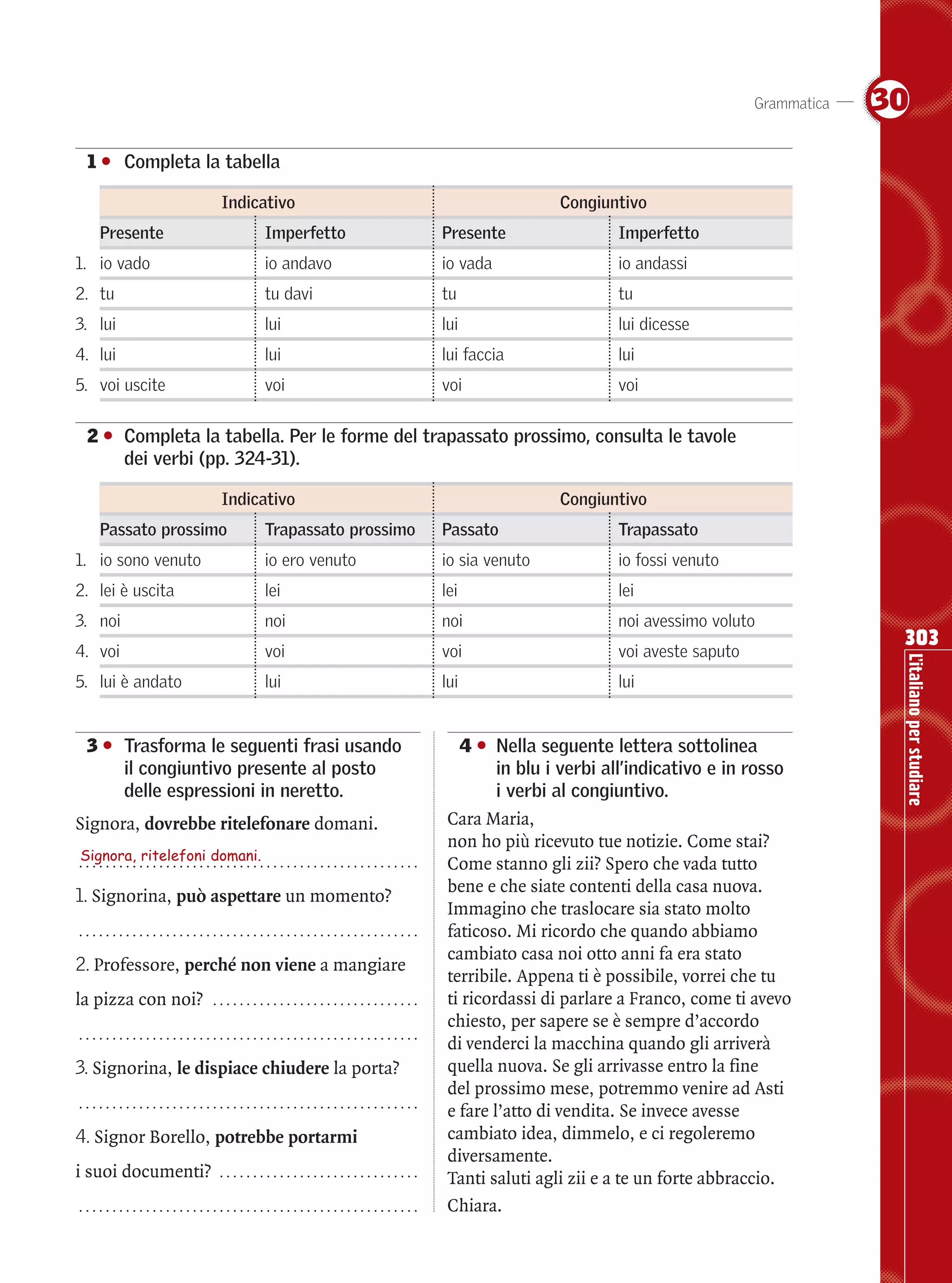Scheda30 il congiuntivo | PDF