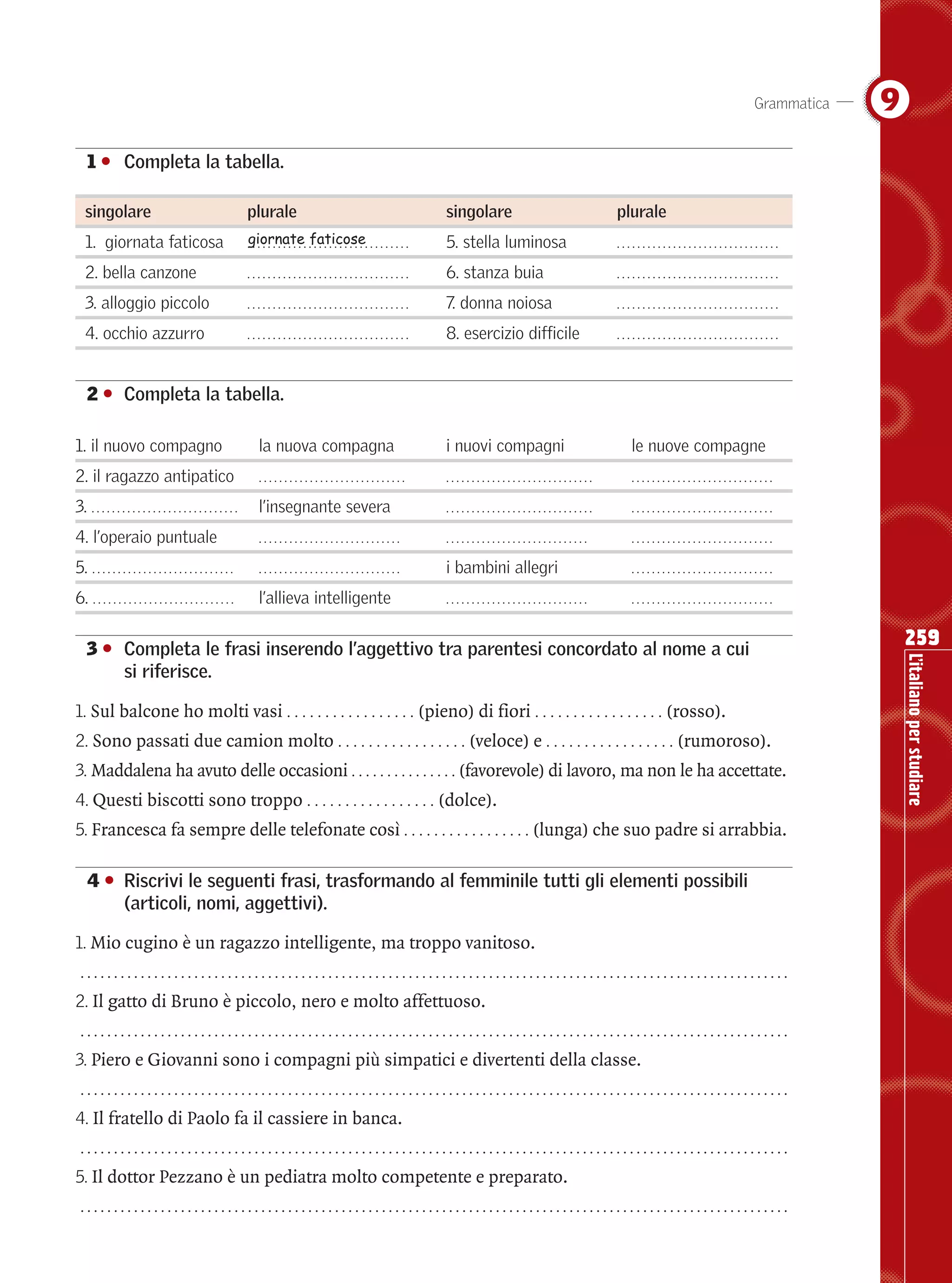 Scheda9 gli aggettiviqualificativi | PDF
