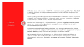 Sviluppo sistemi di controllo e ottimizzazione | PDF