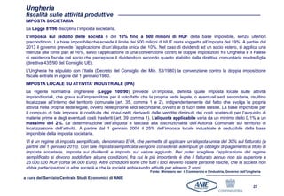 Scheda paese Ungheria | PDF