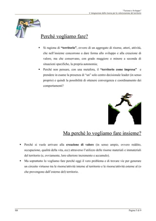 Scheda progetto turismo un modello di sviluppo ideale (2) | DOC