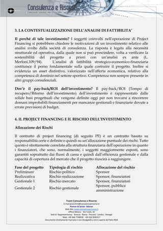 Scheda project financing | PDF