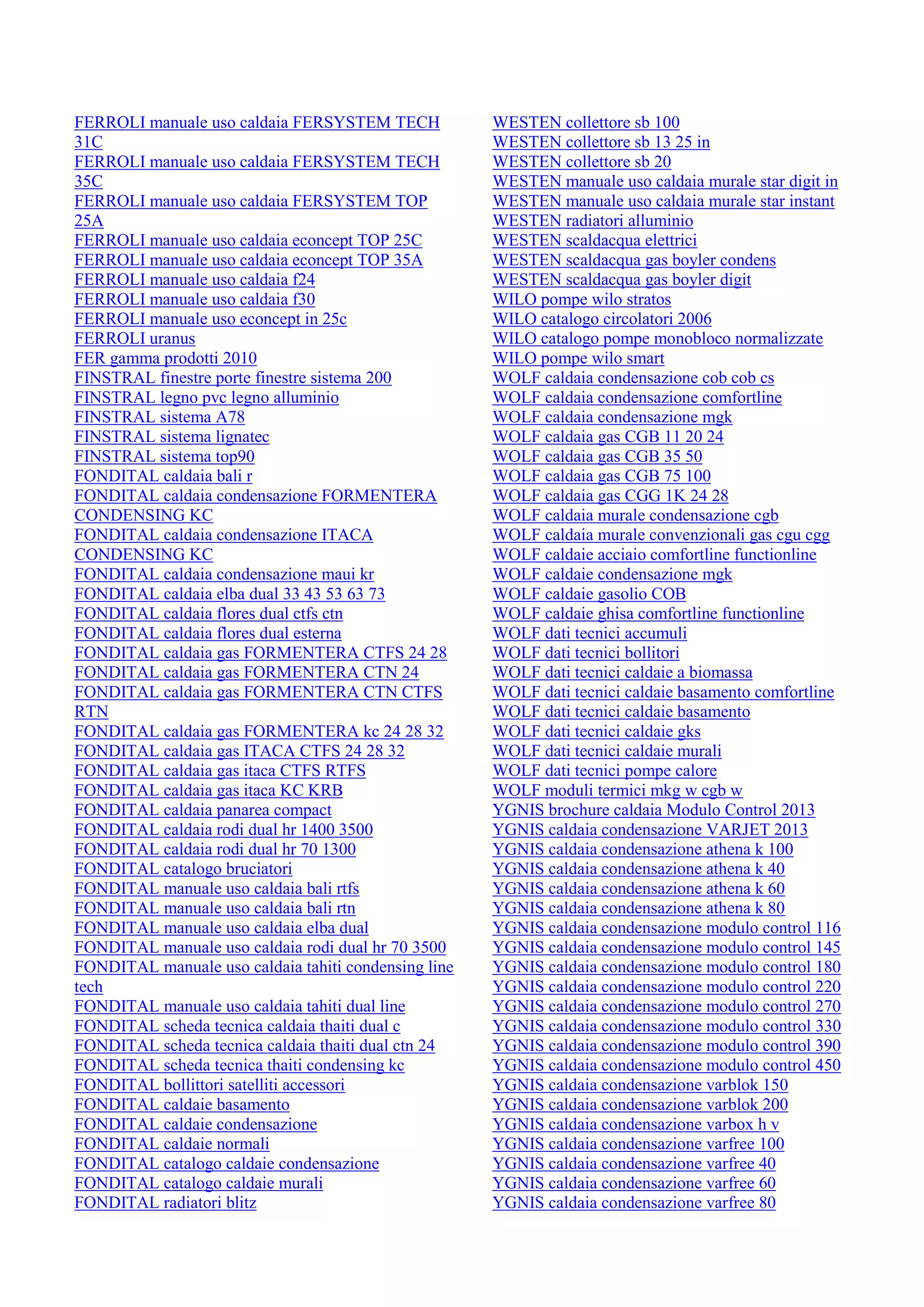 Schede tecniche caldaie certificazione energetica settembre 2014 | PDF